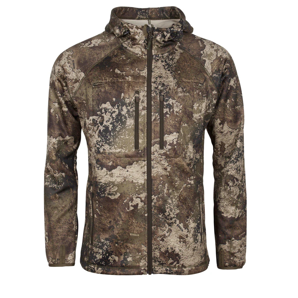 Pinewood Furudal Active Camo Power Fleece Hoodie - Jakt & Villmark AS