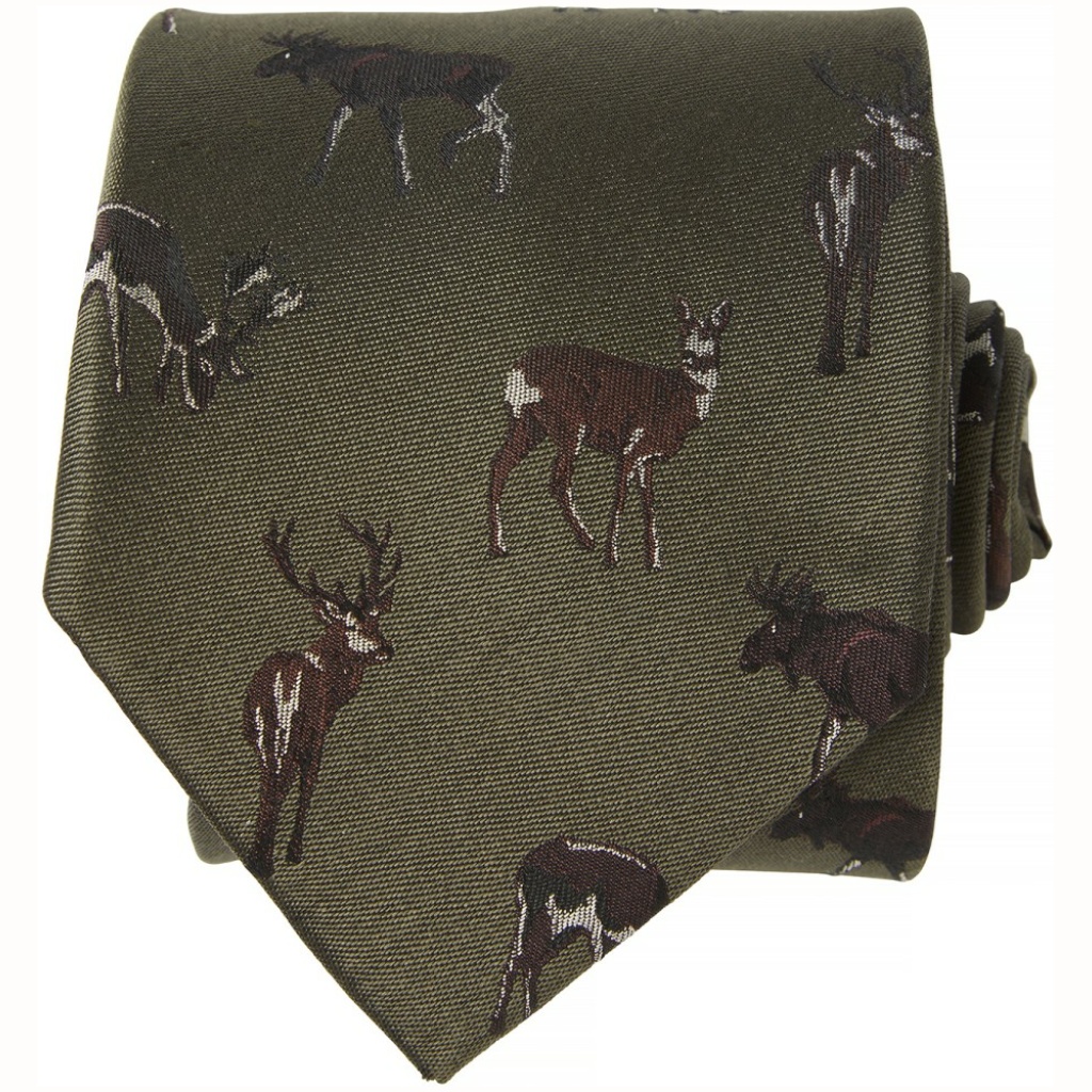 Chevalier Dixter Silk Tie Rifle Green Deer | Jakt & Villmark AS