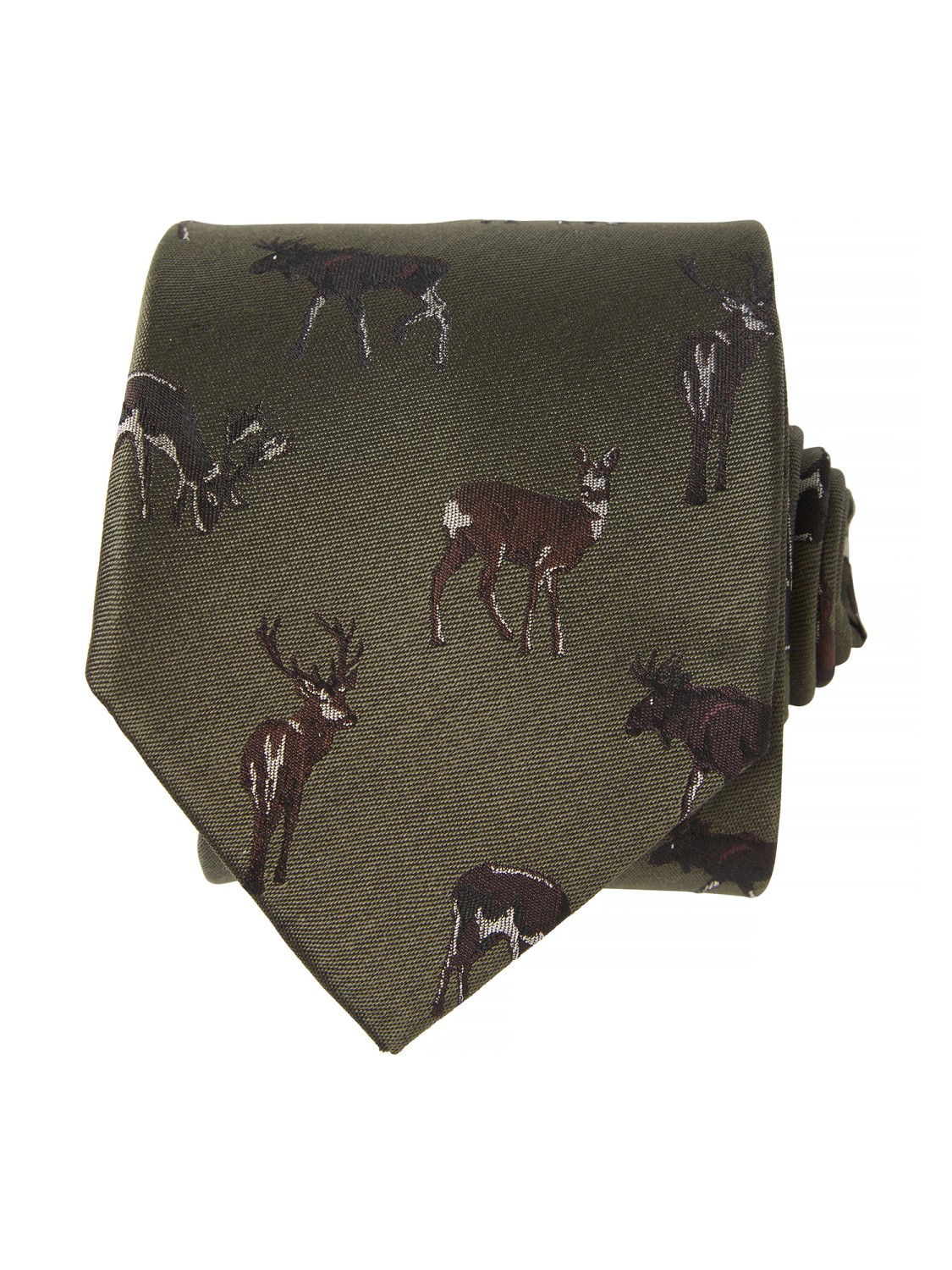 Chevalier Dixter Silk Tie Rifle Green Deer | Jakt & Villmark AS